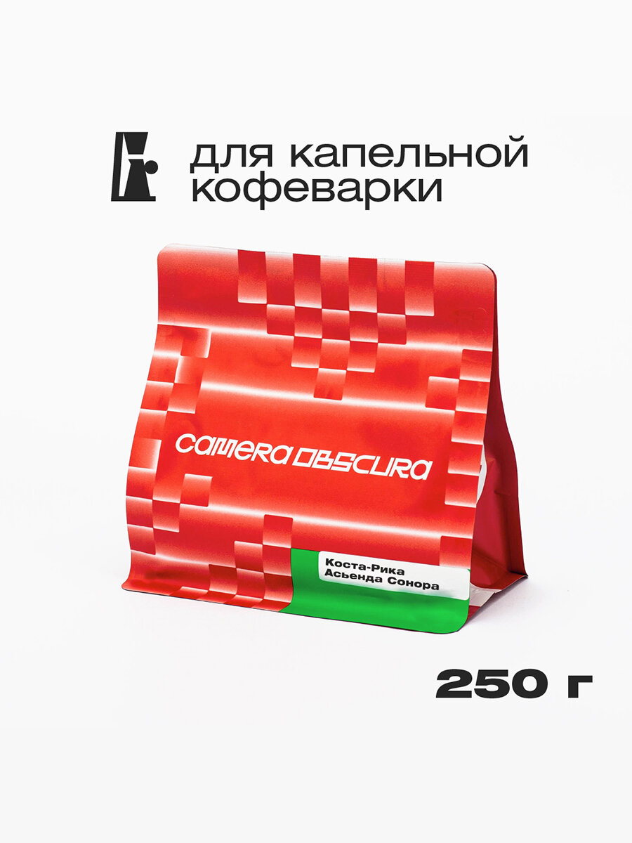 Коста-Рика Асьенда Сонора, помол для капельной кофеварки, кофе Camera Obscura, 250гр