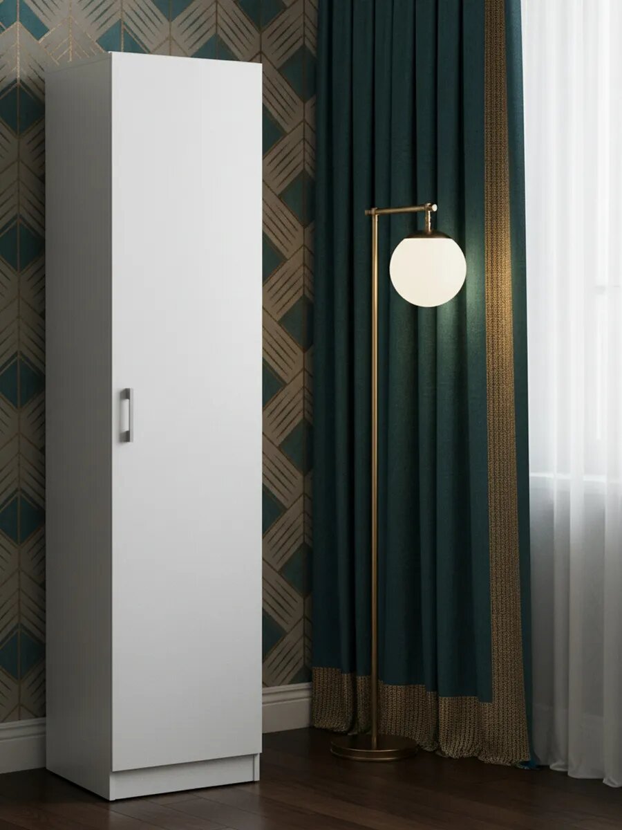 Деревянный распашной шкаф пенал FRESTER с полками для одежды, от производителя