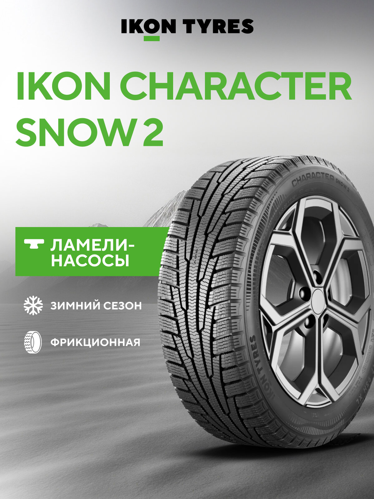 Автошина Ikon Character Snow 2 175/70R14 88R XL Зимняя для легкового авто