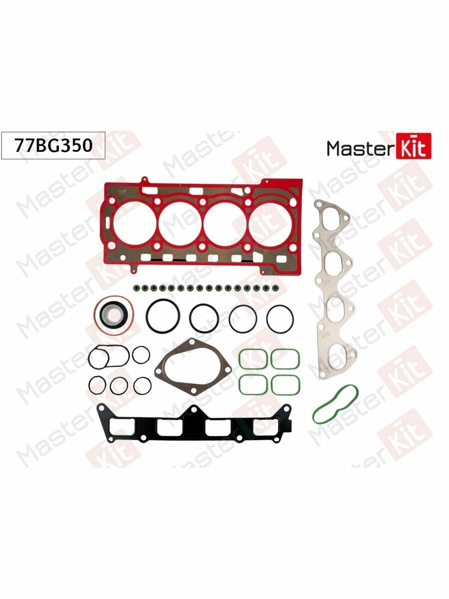 Комплект прокладок (верхний) MasterKit 77BG350 для AUDI A1, SEAT Ibiza, SKODA Fabia, Volkswagen Golf / ауди а1, сеат ибица, шкода фабия, фольксваген гольф