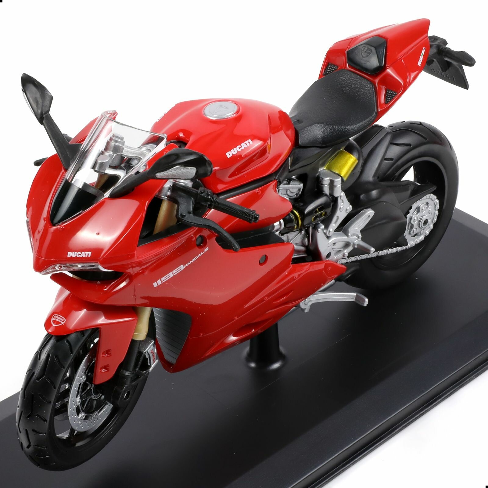 Модель мотоцикла 1:12 для Ducati 1199 Panigale, литой металлический миниатюрный мотоцикл, игрушка-подарок (красный)