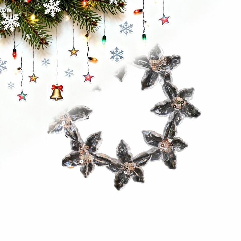 Рождественская Акриловая Подвеска В Виде Снежинки