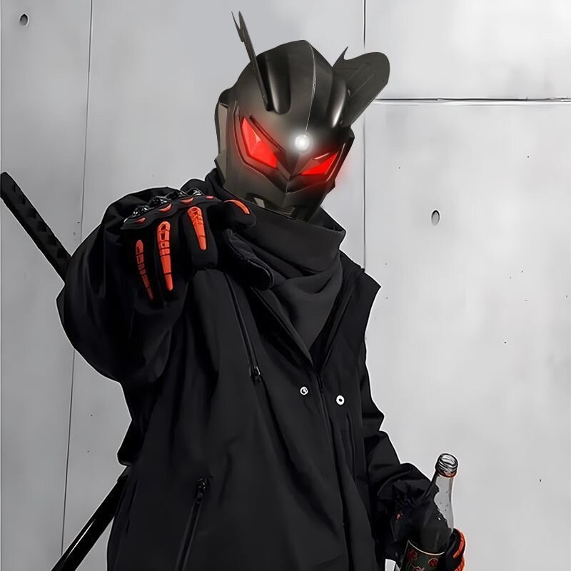 Шлем Dark Lops Zero, светящаяся маска, популярная маска для лица Ultraman Toy Zero для взрослых и детей