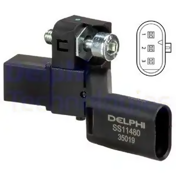 DELPHI SS11480 датчик положения коленвала a1, a1 sportback, a3, a3 cabRio (Рио), a3 cabRio (Рио) quattro, a3 quattro, a3 spo