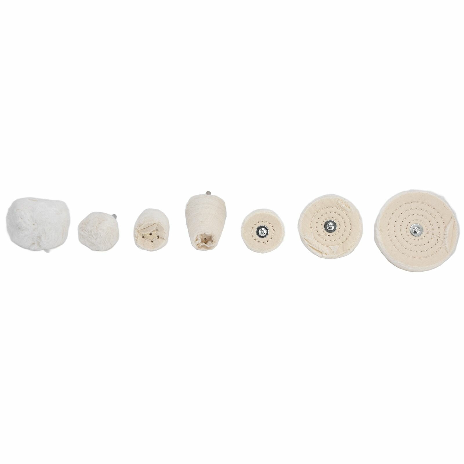 7 шт, комплект полировальных кругов, хлопково-фланелевая полировальная дрель с хвостовиком 1/4 дюйма для шлифовки металла и стекла