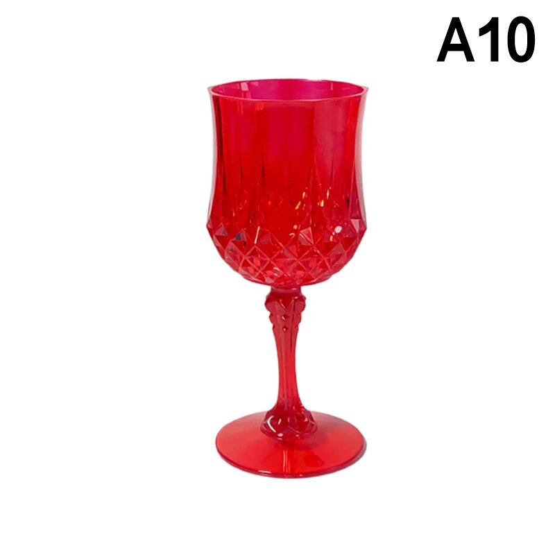 Одноразовые пластиковые фужеры для шампанского Красный, A10
