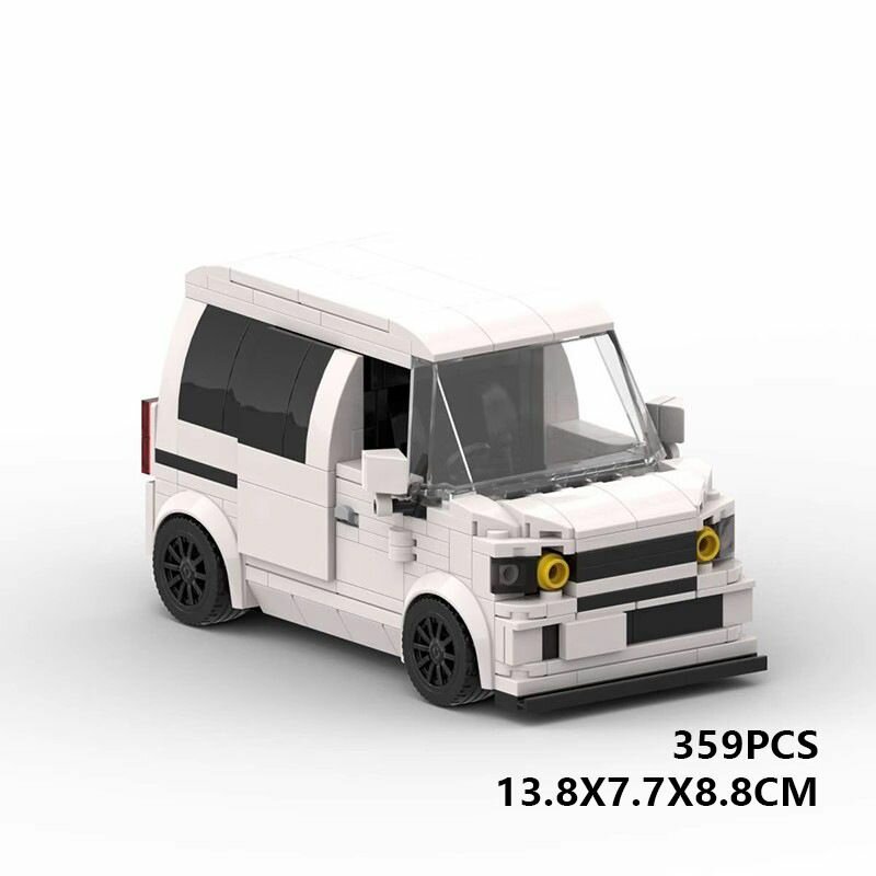 Строительные блоки MOC, фургон Honda N Van, обучающие частицы, пластиковая конструкция, из которой можно строить модели, сборные модели детских игрушечных блоков