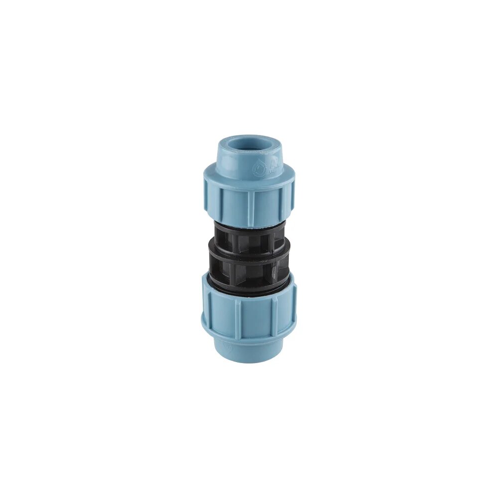 Муфта ПНД AV Engineering AVE1044040, компрессионная, полипропилен, для воды, диаметр 40 мм