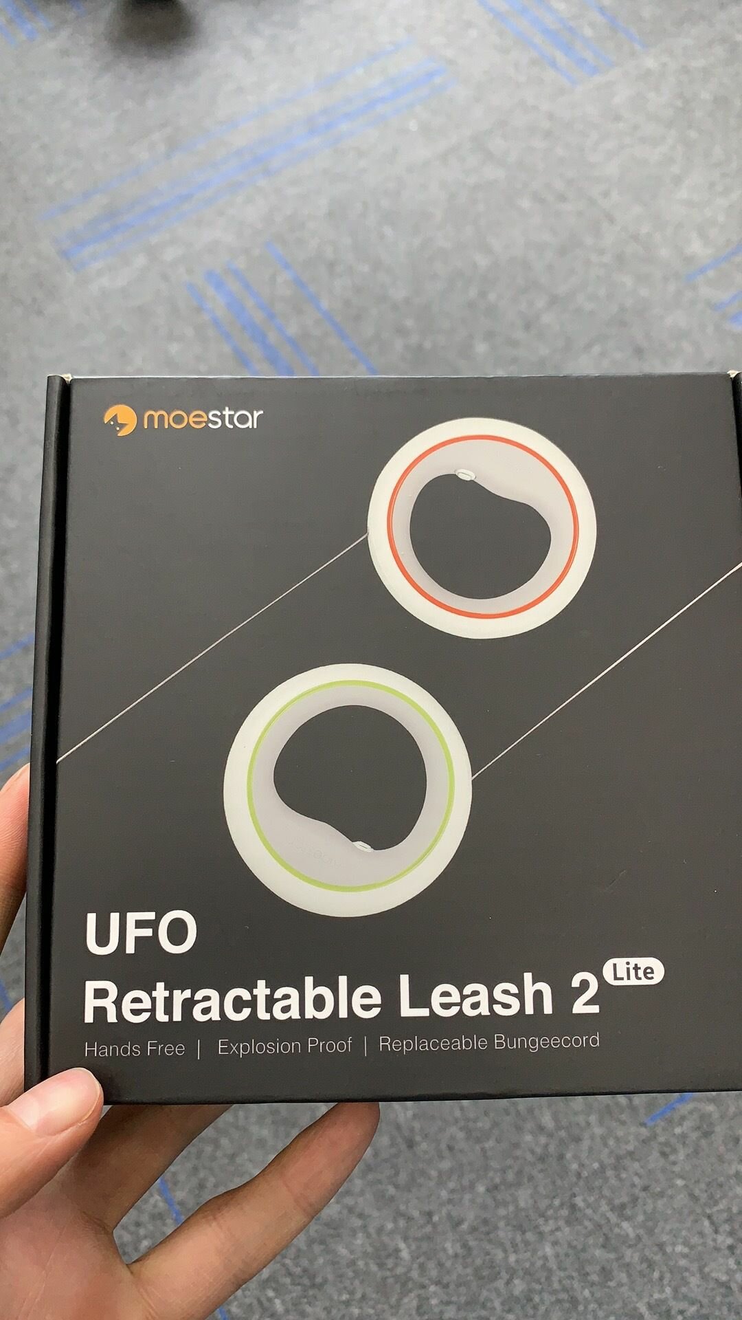 Поводок рулетка для собак Moestar UFO Pet Leash 2 Air Black EU