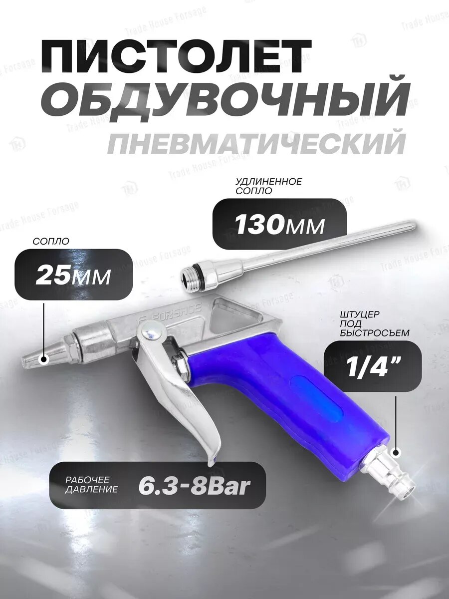 Пневмопистолет обдувочный в блистере