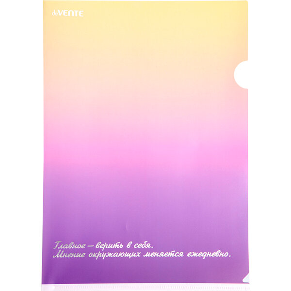 Папки-уголки deVente "Degrade", непрозрачные, с рисунком, А4, 12 штук