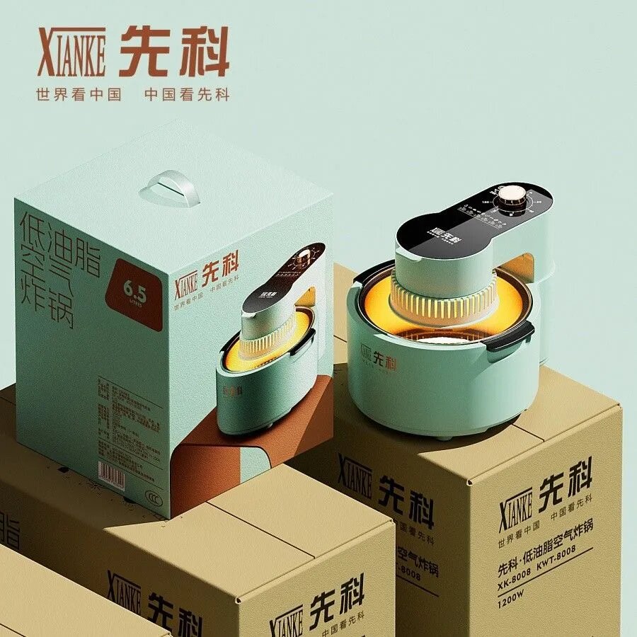 Воздушная фритюрница с прозрачным окном, 5.5 л, 1200 Вт, механическое управление