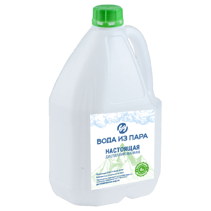 Вода дистиллированная 4 л
