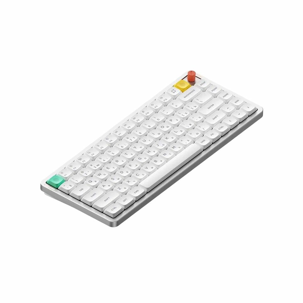 Беспроводная ультратонкая механическая клавиатура Nuphy AIR75v3 Nova White, RGB, Hot Swap, Brown Nano Switch, NuPhy IO 2.0
