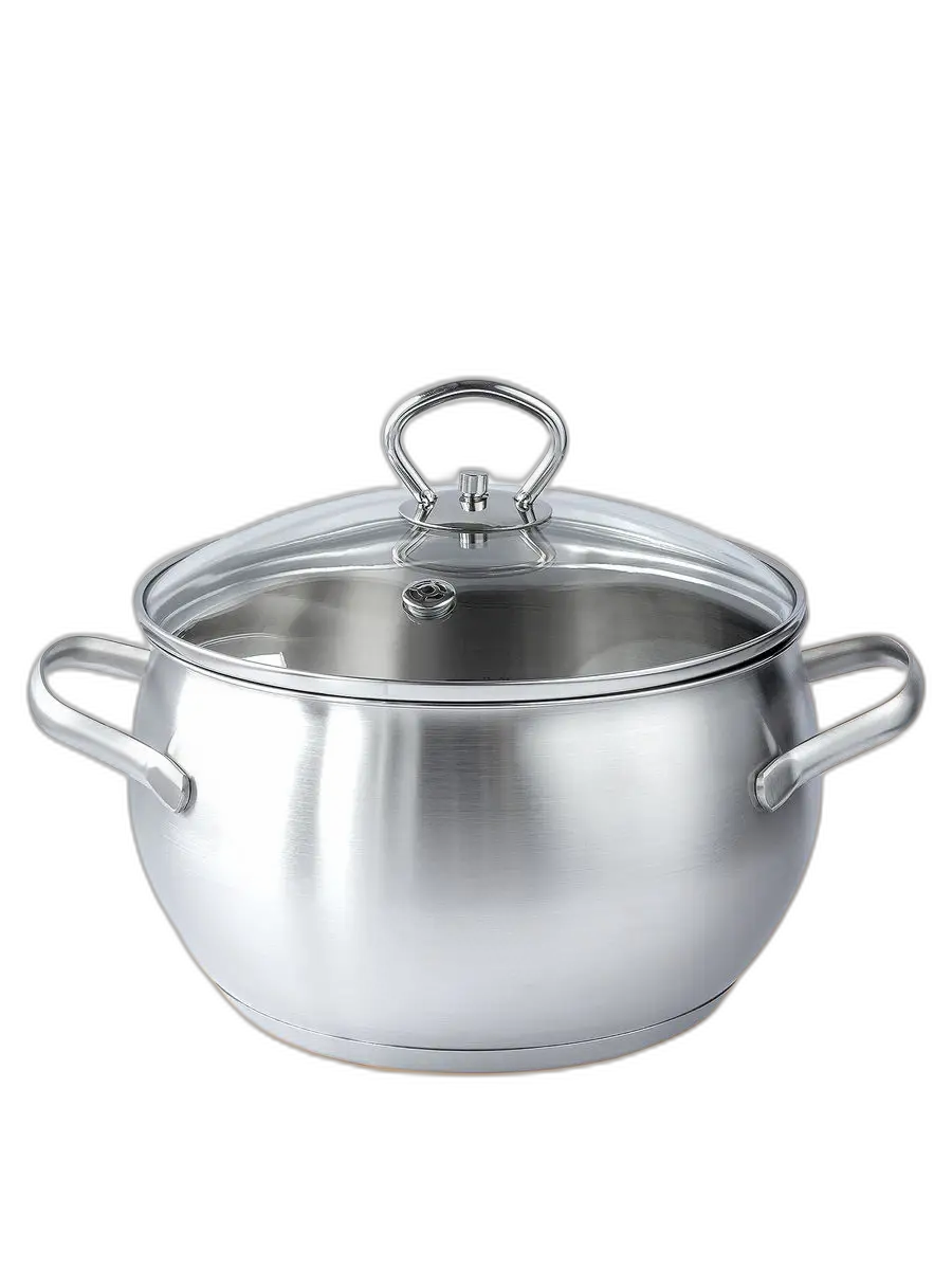 Кастрюля с стеклянной крышкой 4.4 л