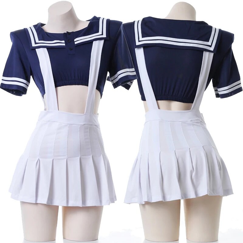 AniLV японская аниме школьная форма морячка полиэстер Белый, 18