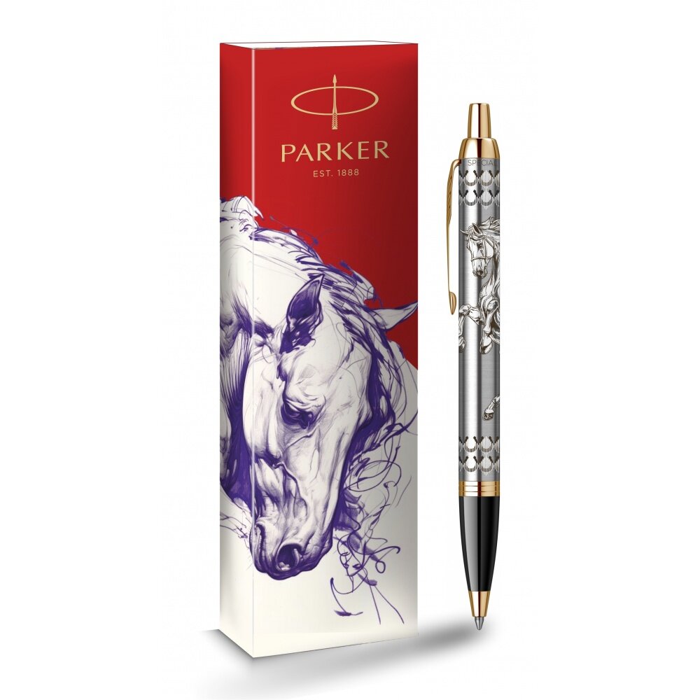 Parker 1931670_LE26 Шариковая ручка parker im k321 horse special edition, st. steel gt