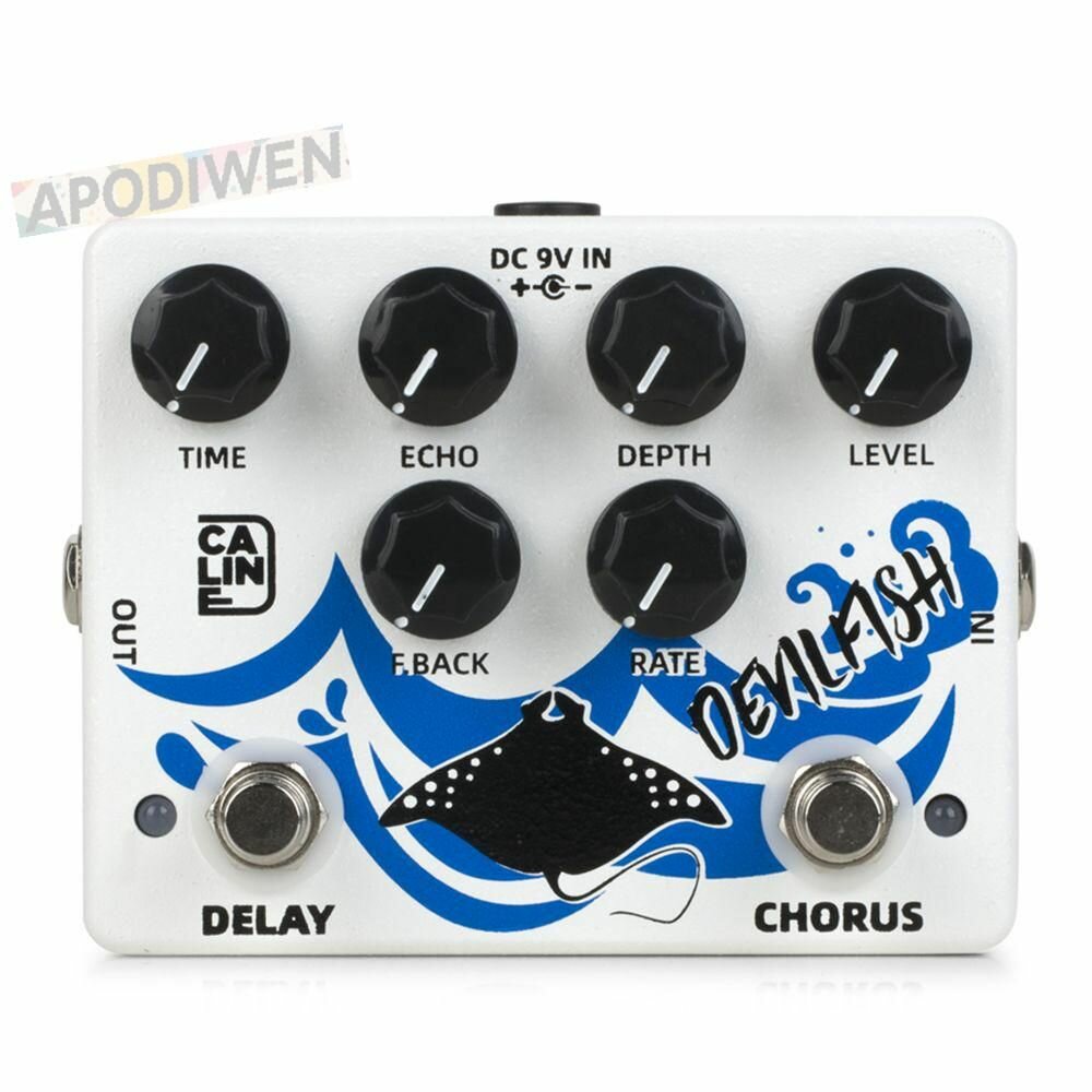 Педаль эффектов для электрогитары и бас-гитары Caline DCP-03 DEVILFISH Chorus Delay Apodiwen