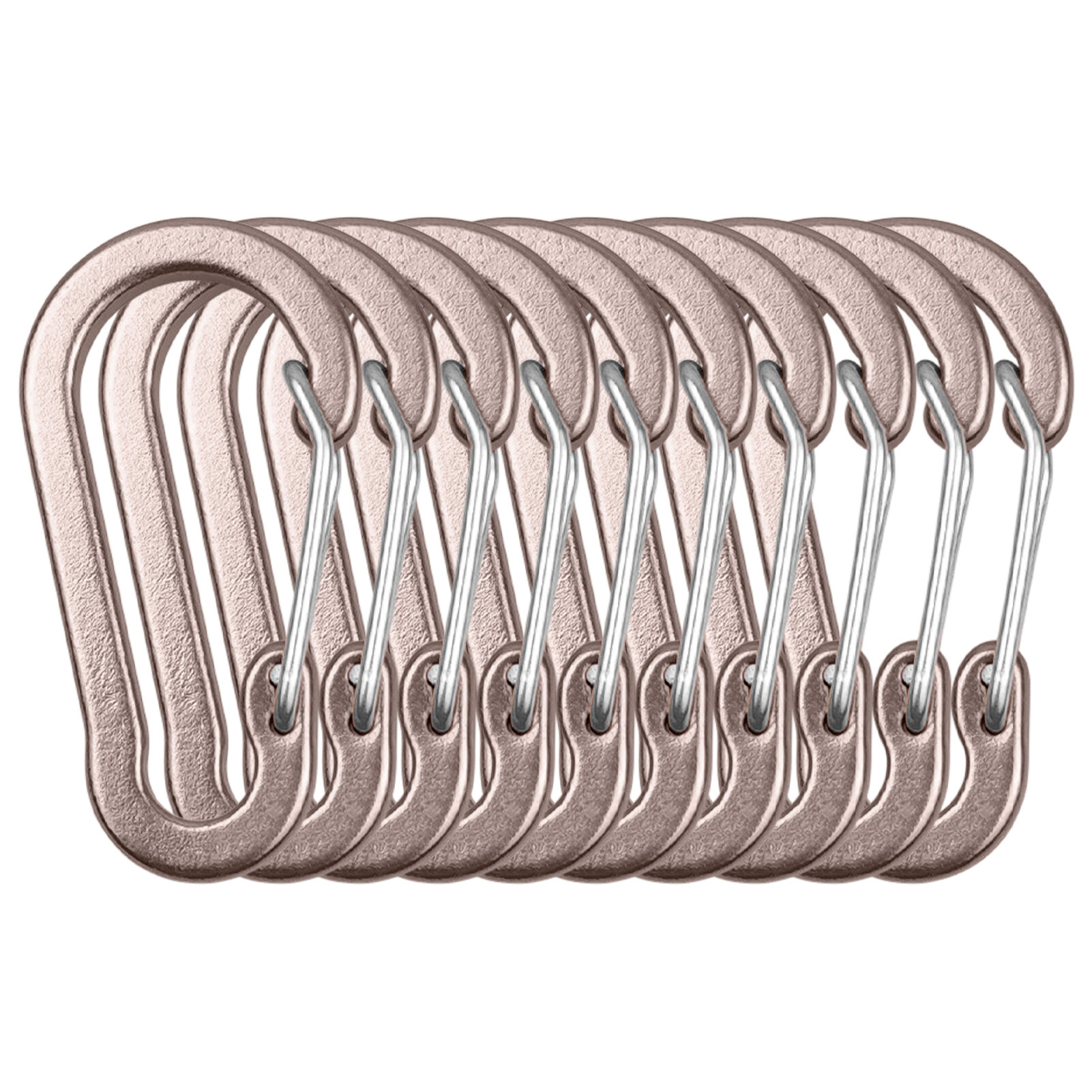 10 упаковок карабинов Мини-карабины из алюминиевого сплава Кольца D для кемпинга, походов, рыбалки и пешего туризма