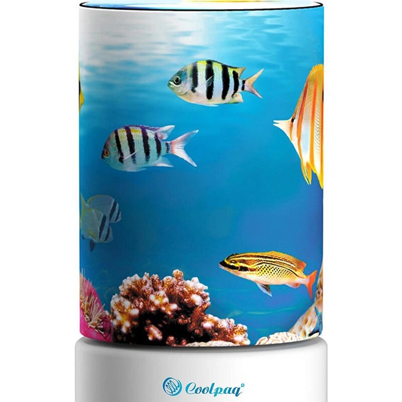 Чехол для бут воды 19л Aqua12-05, CoralReef4 Желтые рыбки (для кулера)