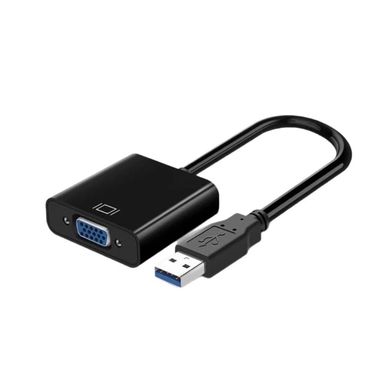 USB 3.0 — VGA видеоадаптер 1080p для нескольких дисплеев, видеокабель для проектора, ноутбука, монитора, ПК и телевизора.