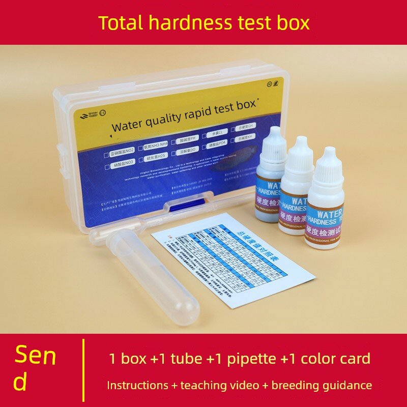 Набор для быстрого анализа качества воды в аквариуме: нитриты, аммиак, азот, pH, жесткость, растворенный кислород,