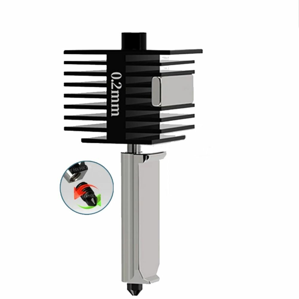 Комплект хотэнда Bambu Lab A1 mini: сопло из закаленной стали 0,2/0,4/0,6/0,8 мм. Аксессуар для 3D-принтера Bambu Lab.