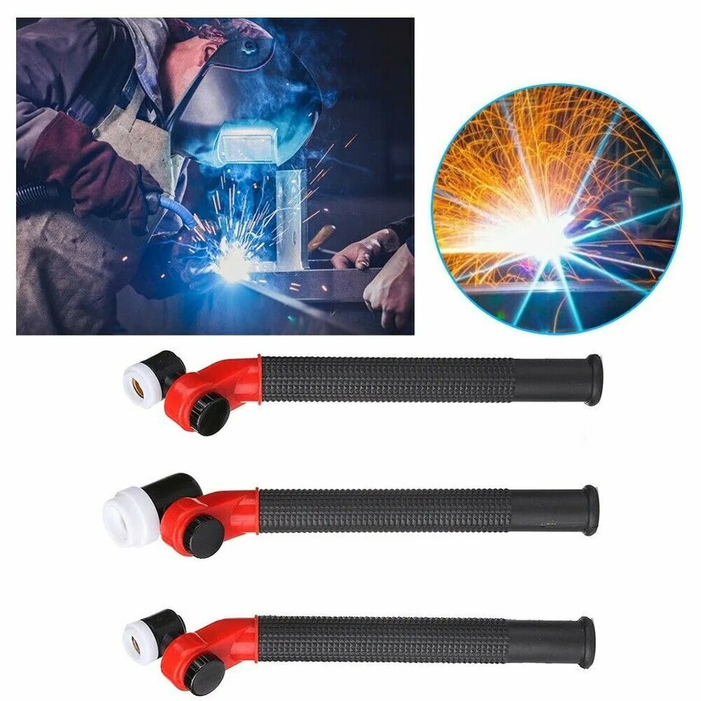 Сварочная горелка TIG Argon, гибкий корпус головки, воздушное охлаждение, поворотная головка