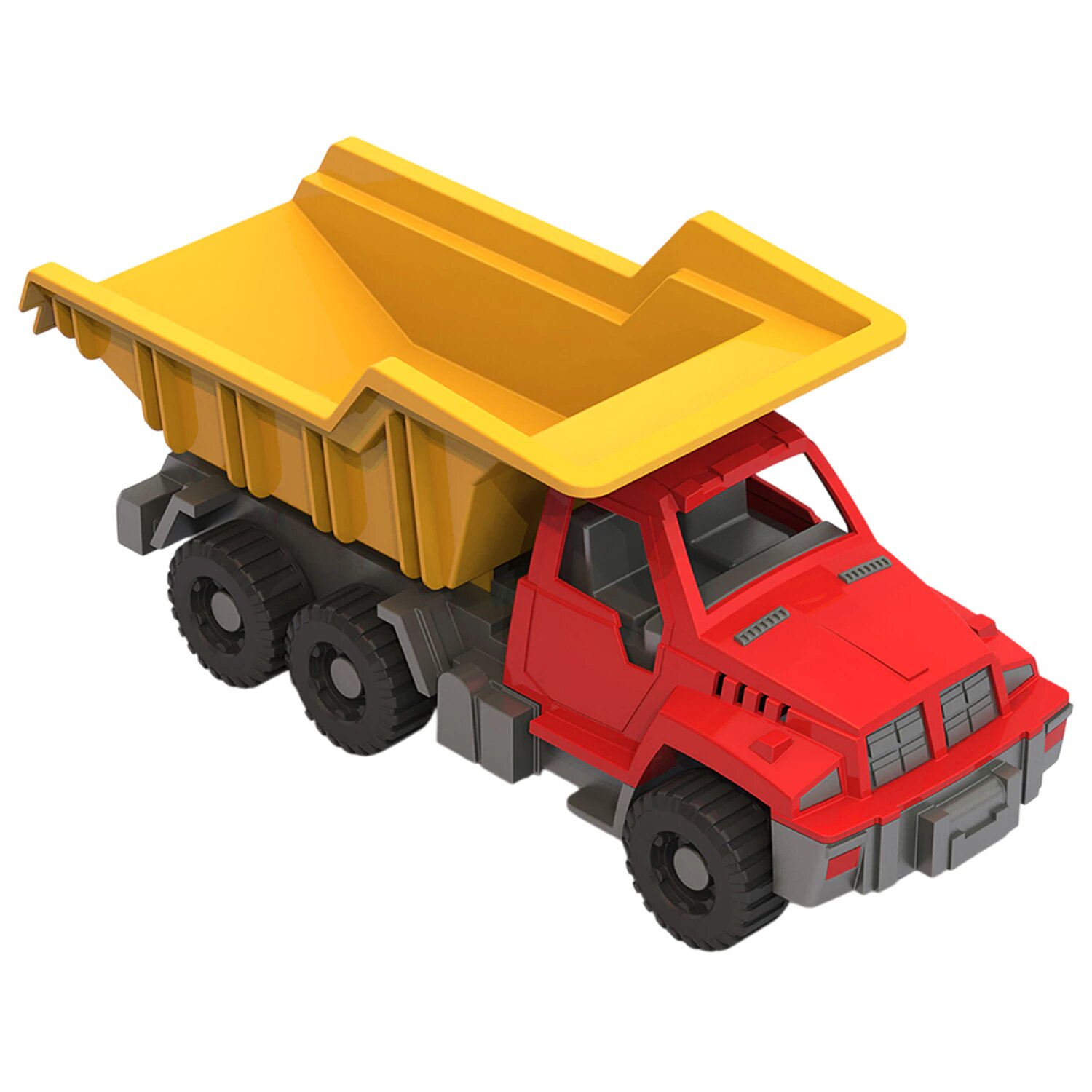 Машина игрушечная грузовик большая "Строитель", пластиковая, 371614,5 см, нордпласт