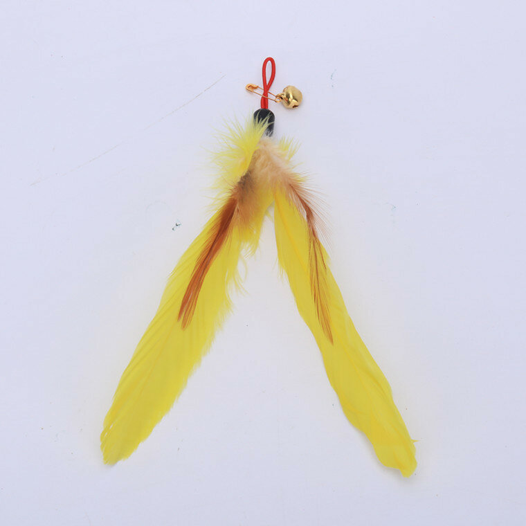 Забавная кошачья палочка Замена головы игрушка трансграничная Amazon замена пера голова куриное перо Замена головы