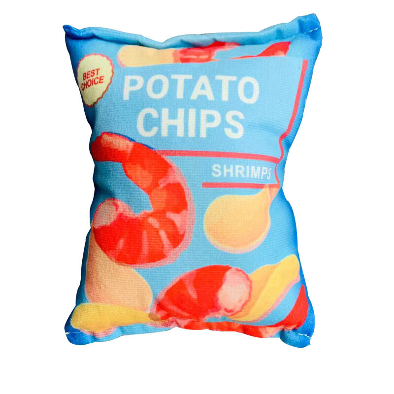 Звонящие бумажные звуковые игрушки для домашних животных картофельные чипсы моделирование устойчивые к укусам Мягкие