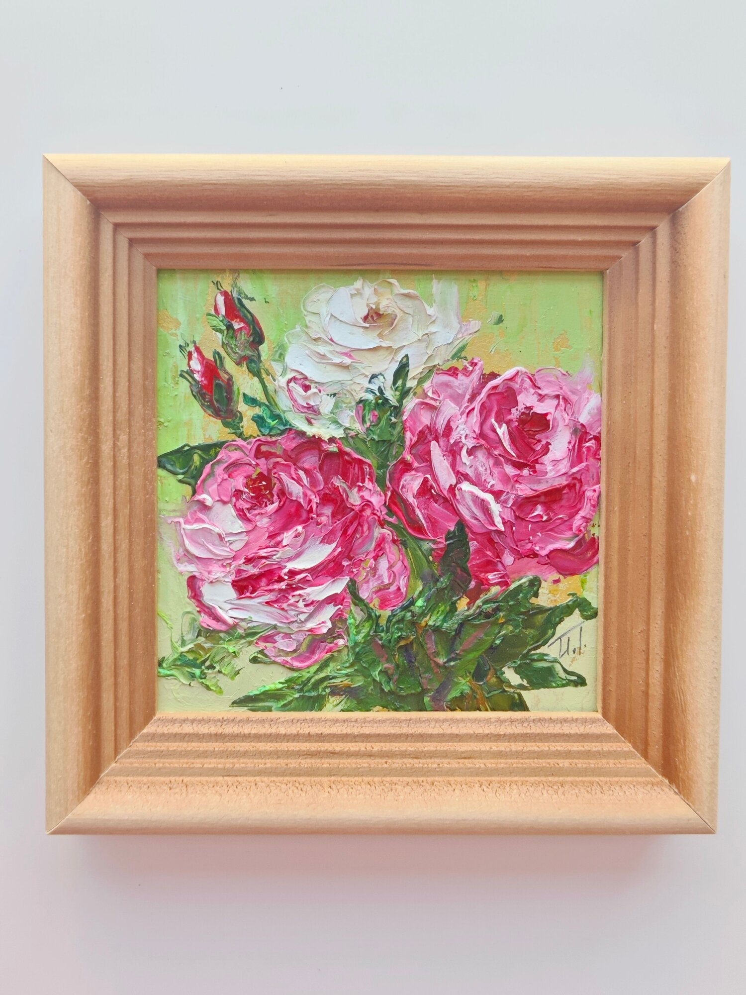 Мини картина маслом на холсте 10х15см