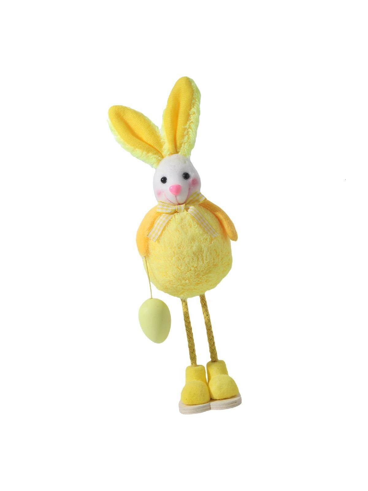 Праздничные украшения из плюшевой ткани с кроликами, Пасхальные украшения для настольных полок, Мягкий акцент на стене в детской гостиной