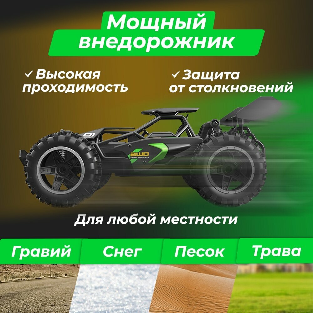 Машинка радиоуправляемая на пульте управления багги внедорожник