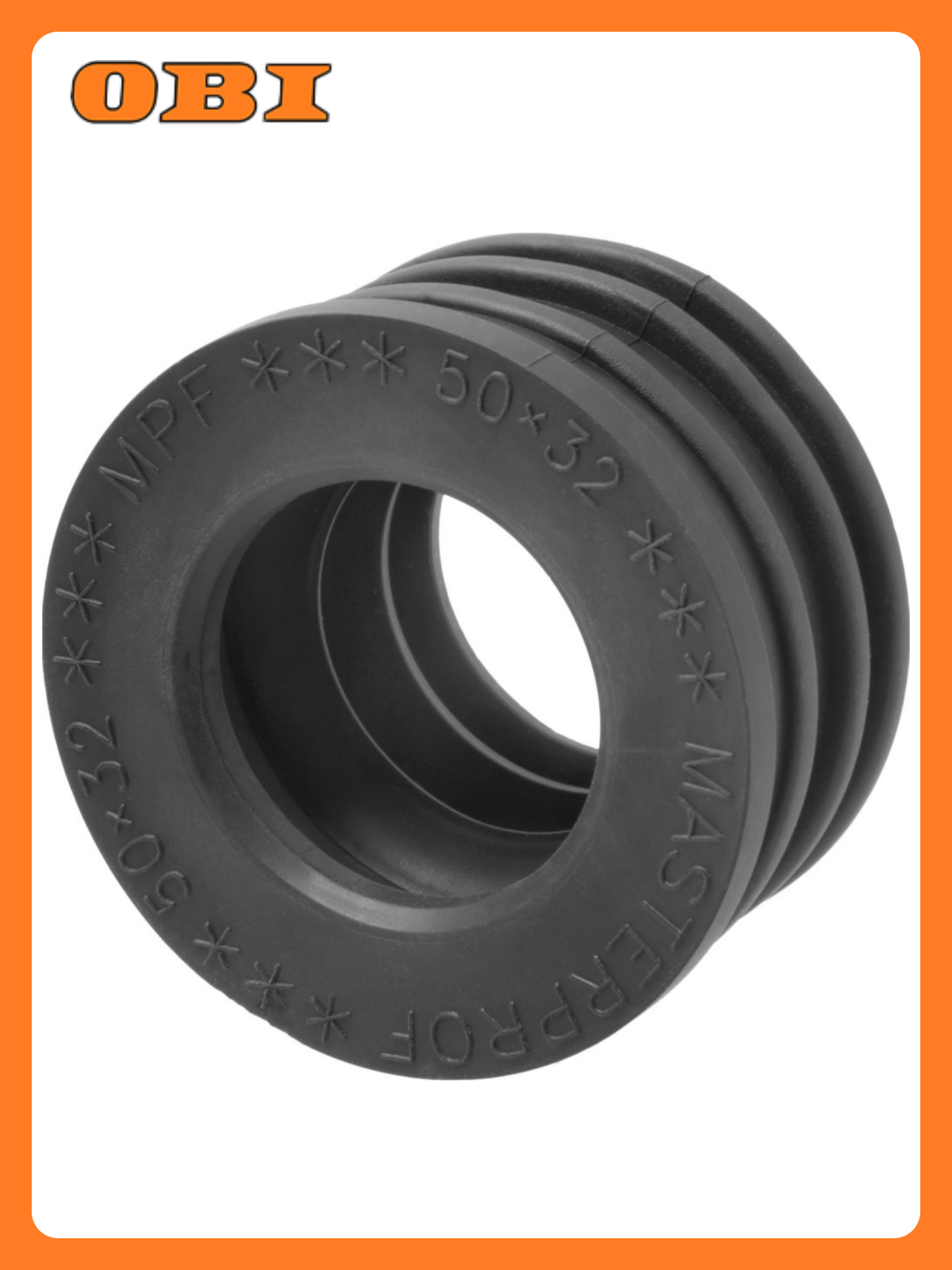 Манжета для канализации черная ТЭП 50х32, MPF