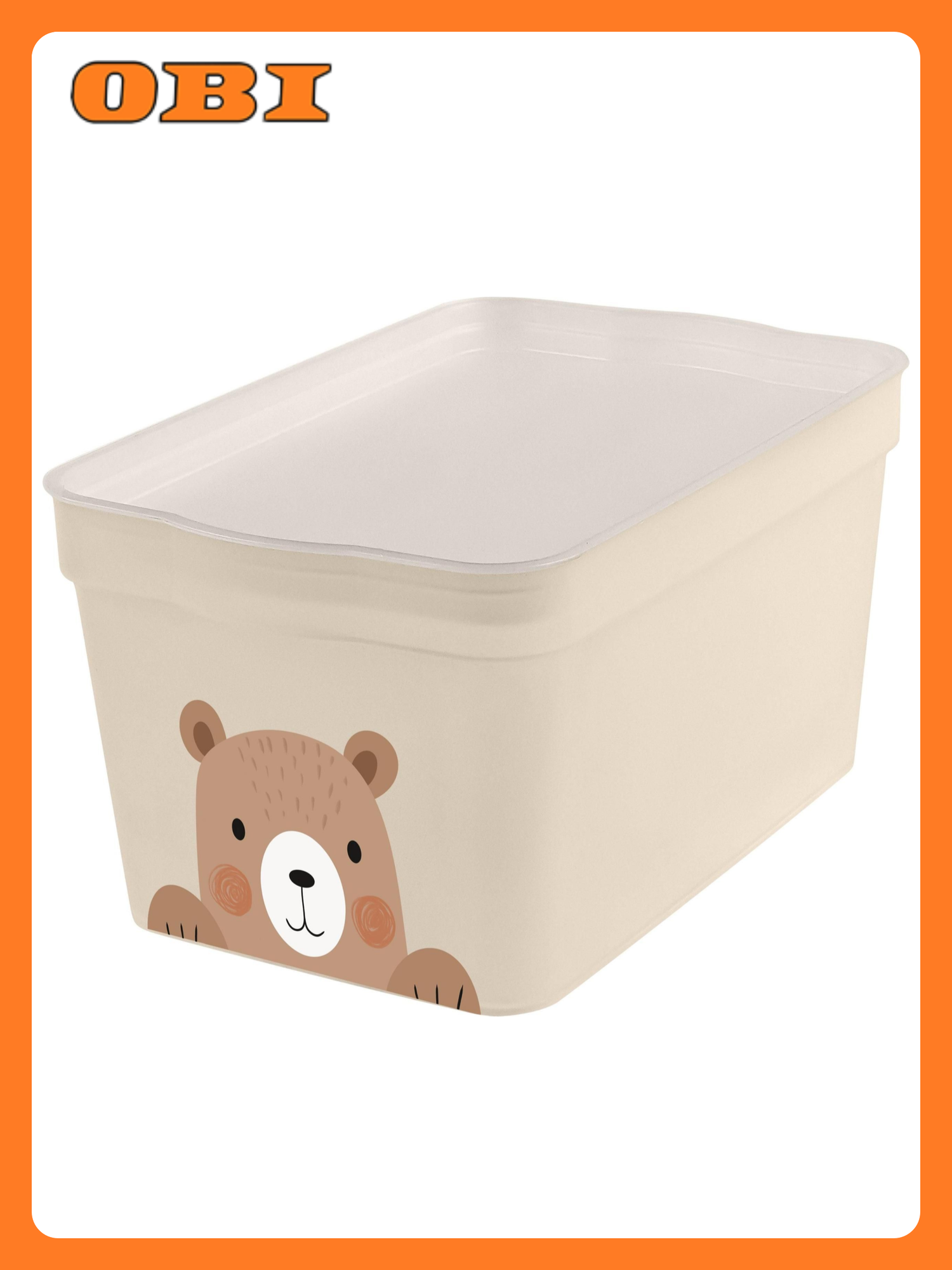 Детский ящик Keeplex Lalababy "Cute Bear", бежевый, пластик, 2,3л
