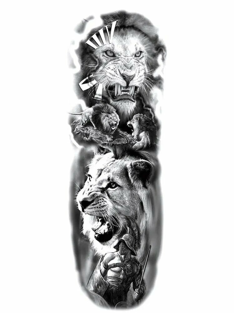 Тату временный, Переводная тату 48cmx17cm