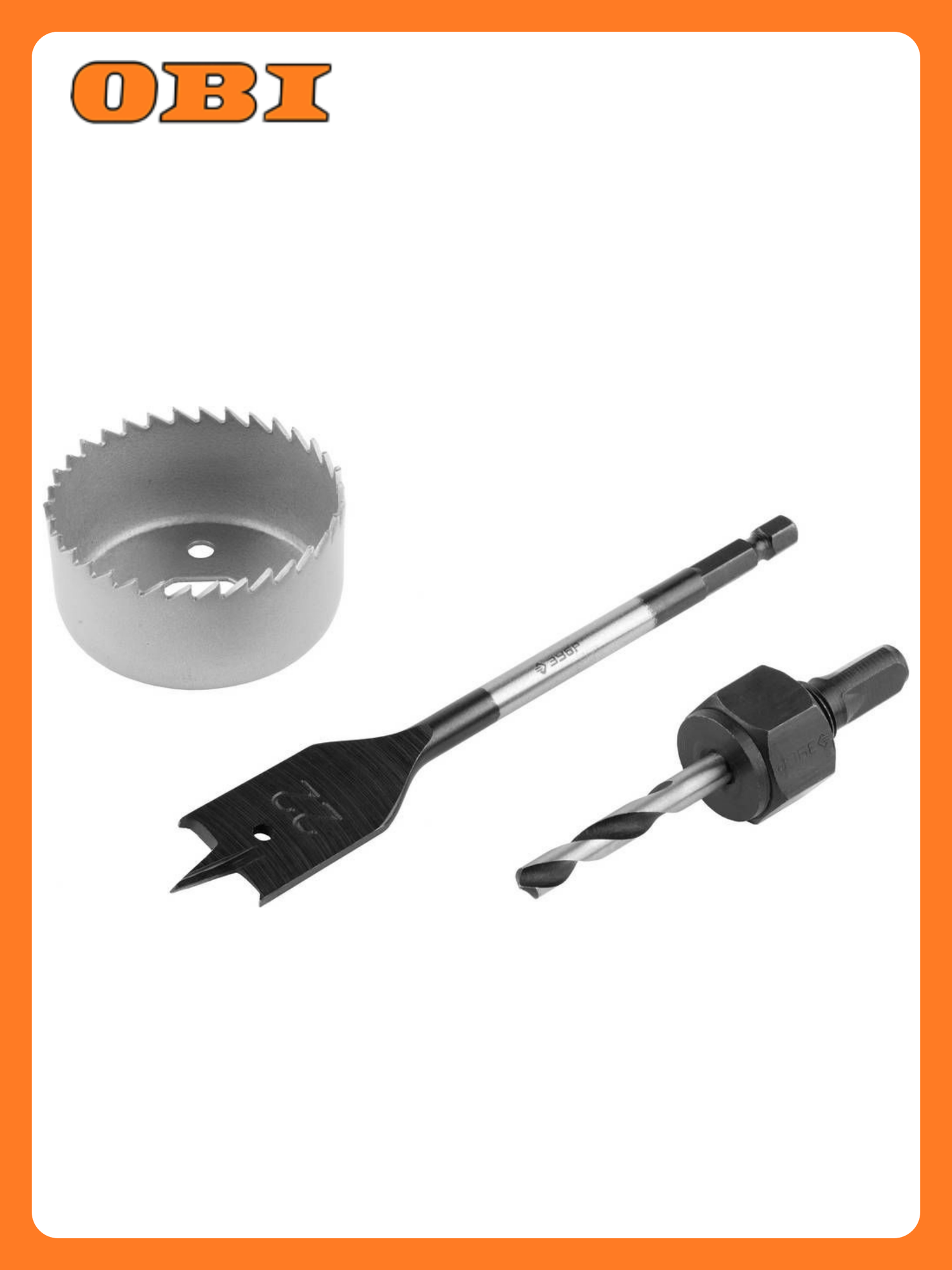 Набор для врезки замков ЗУБР 2954-54-H3, для дерева, сталь 45, 3 предмета