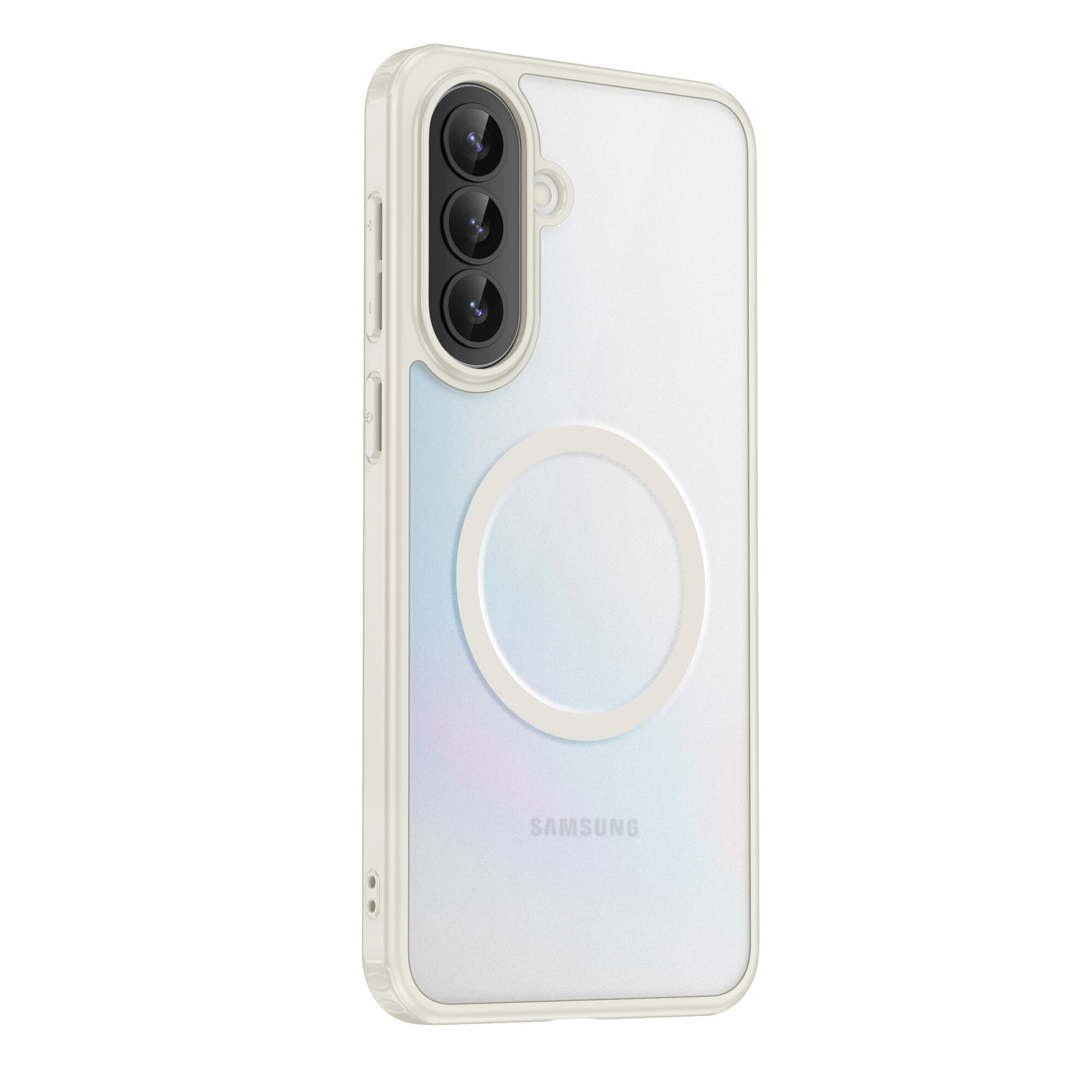 Чехол Для Samsung Galaxy A37 / Самсунг Галакси A37, soft touch, чехол-кардиомонитор, поликарбонат (PC), защита камеры, ударопрочный, усиленные углы, Samsung, Samsung Galaxy A37, white,