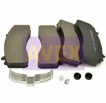 Колодки тормозные дисковые man tgs/tgx с суппортами wabco maxx 22, faw j7 (avex)