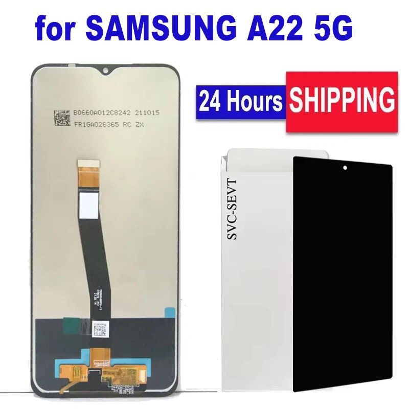 6,6-дюймовый высококачественный ЖК-дисплей для Samsung A22 5G A22S 5G с сенсорным экраном для SM-A226B, SM-A226B/DS, SM-A226 LCD No frame