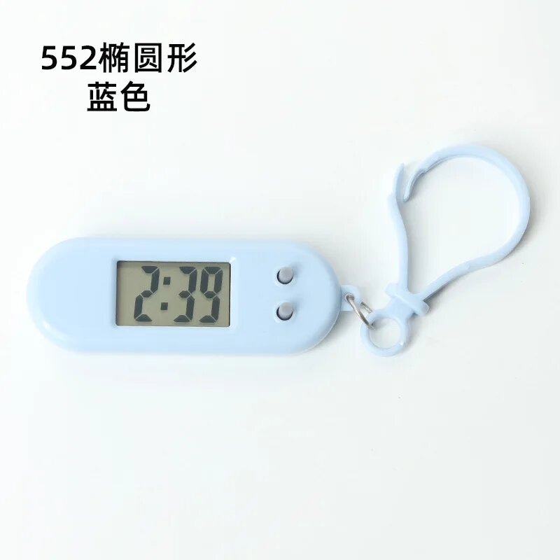 Электронные часы-брелок пластиковые Oval Blue