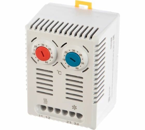 Термостат EKF NO+NC охлаждение и обогрев на DIN-рейку 10A 230В IP20 PROxima T2C10M