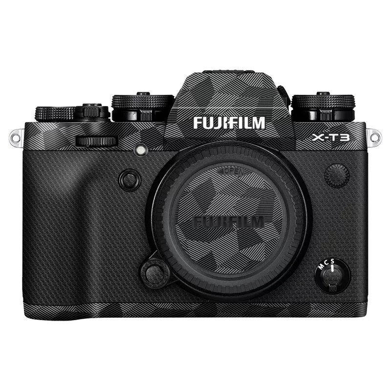 JJC Fujifilm XT3 Обтекаемая пленка для камеры, глубокий серый геометрический дизайн, защитная пленка для аксессуаров