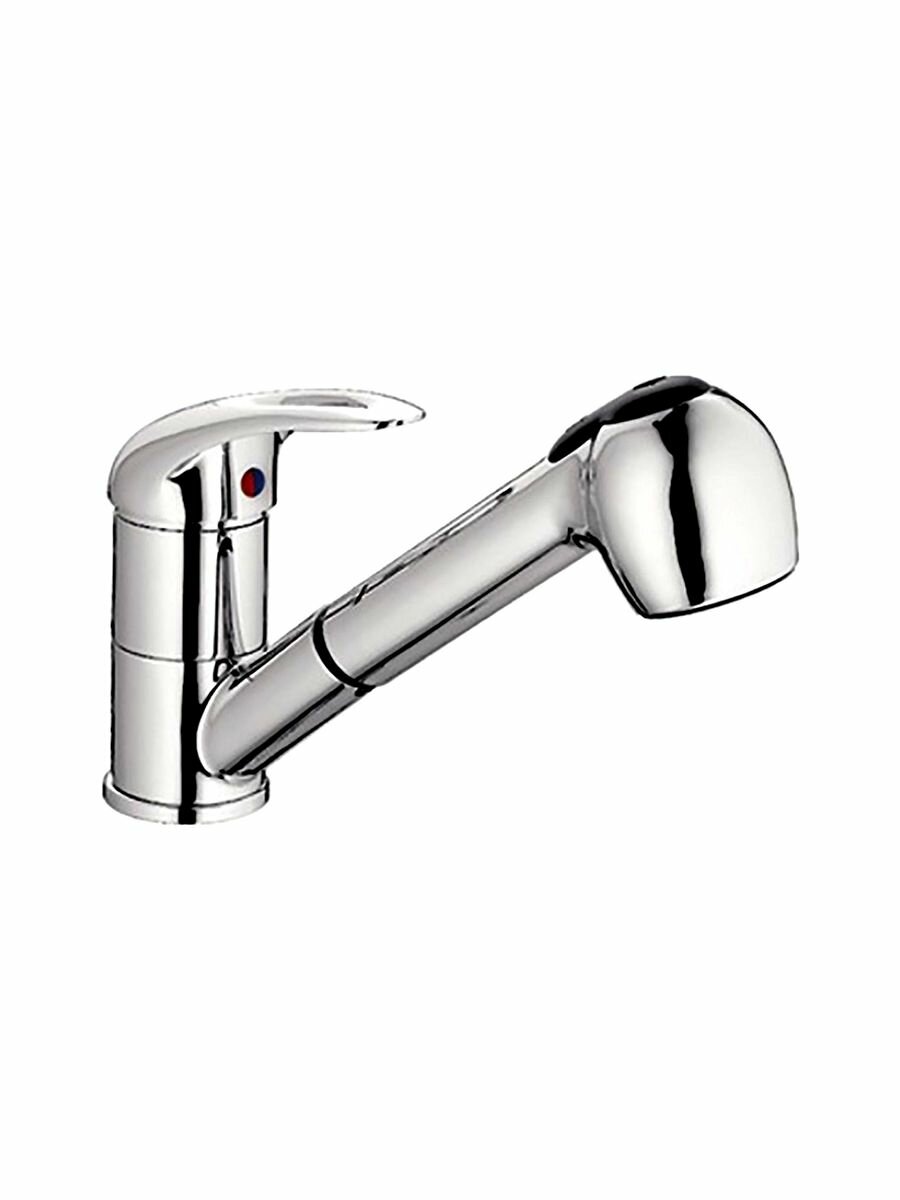 Смеситель для кухни Ledeme силумин с вытягивающейся лейкой L6002B