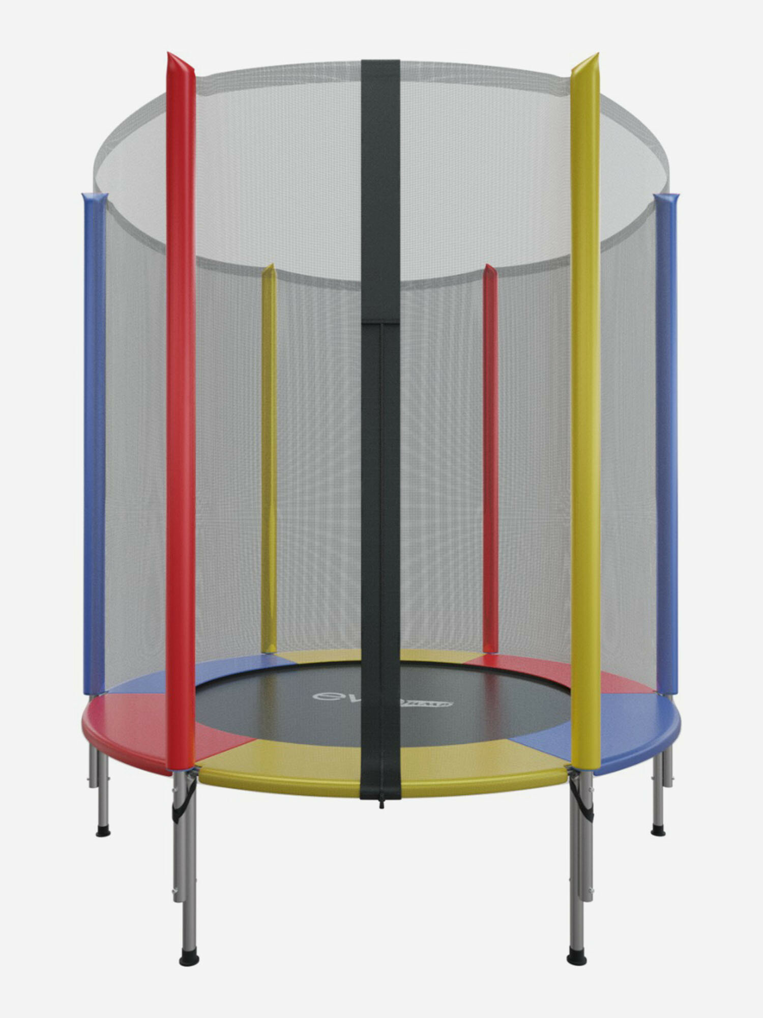 Батут каркасный EVO JUMP COLOR 4,5ft с внешней сеткой, диаметр 140 см