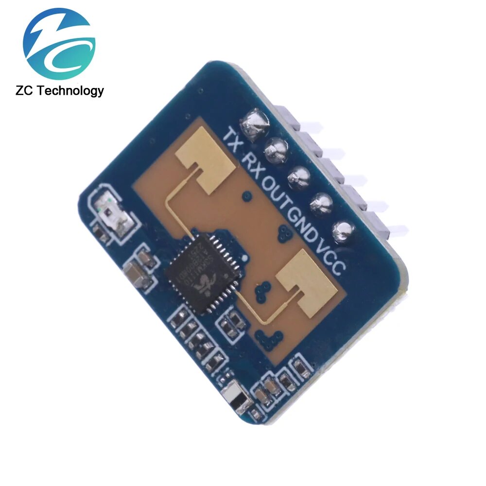 LD2410C 24 ГГц датчик присутствия человека аналогичный 24G миллиметровый волновой радар сенсорный модуль Бесконтактное Обнаружение сердцебиения движения