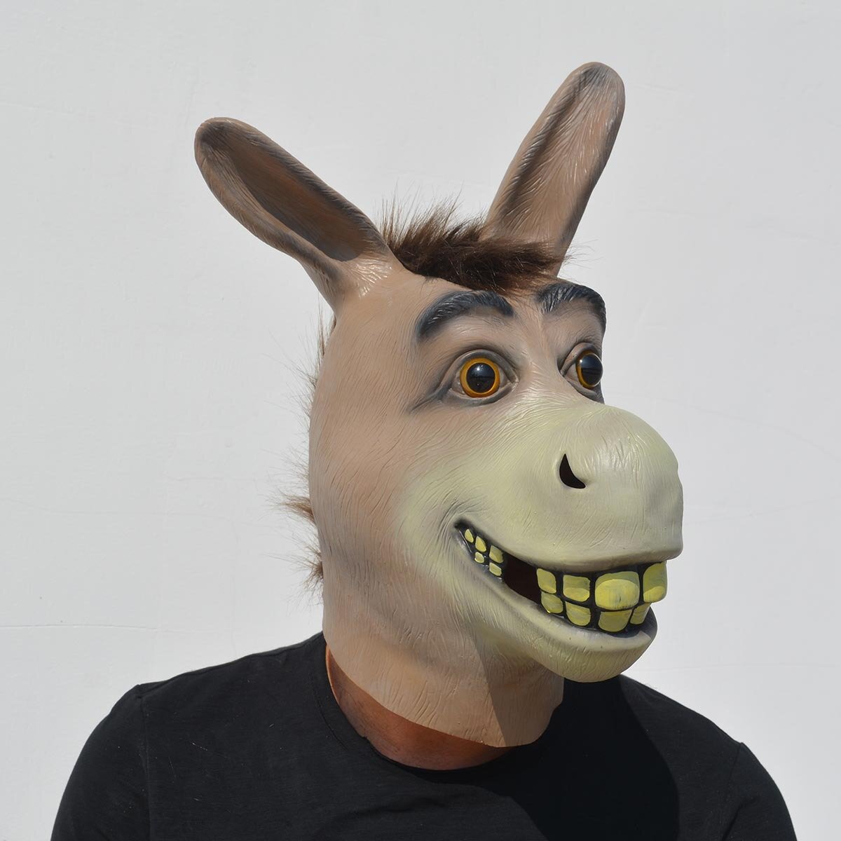 Маска белоглазого демона для Хэллоуина страшный аксессуар для экзорцизма и тематических вечеринок