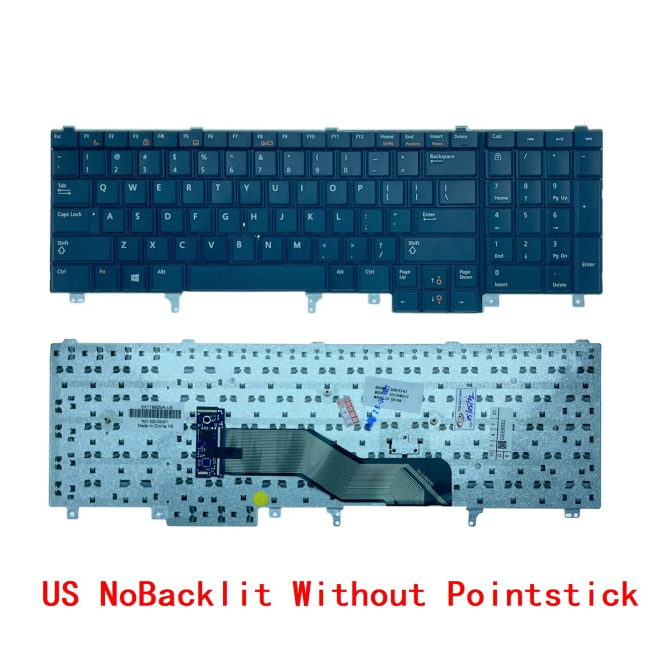 Русская английская Тайваньская клавиатура с подсветкой для Dell Latitude E6520 E5520 E5530 E6540 E6530 Precision M4600 M4700 M4800 M6600 M6700 M6800