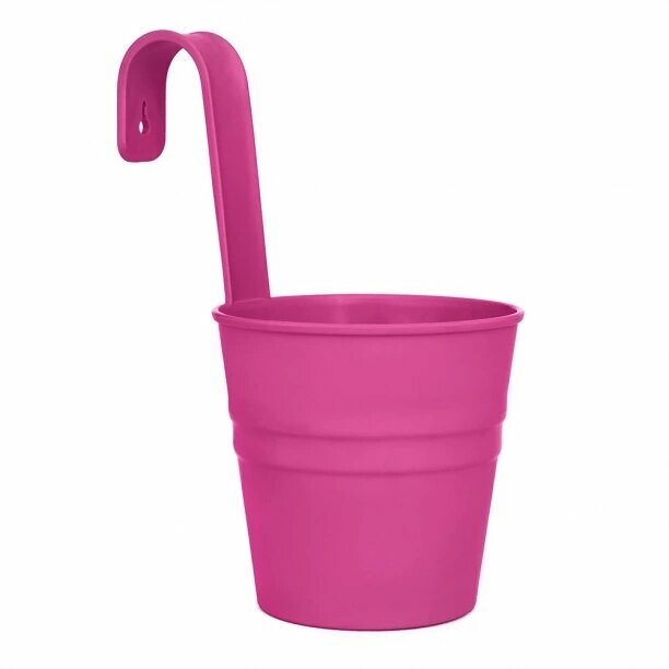 Кашпо "Эластик-пласт" подвесное, d 13,5см, h 25см, 1,3 л, цвет в ассортименте, 1 шт